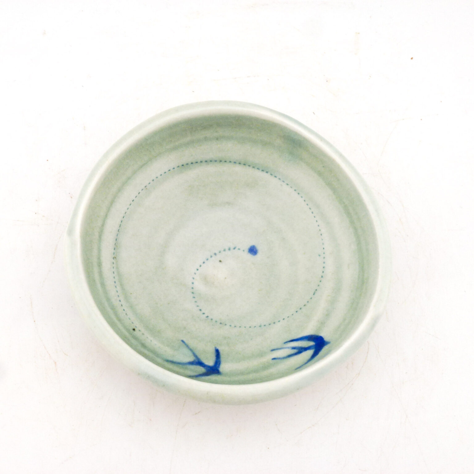 Celadon Swallow Bowl – St Ives Ceramics Gallery